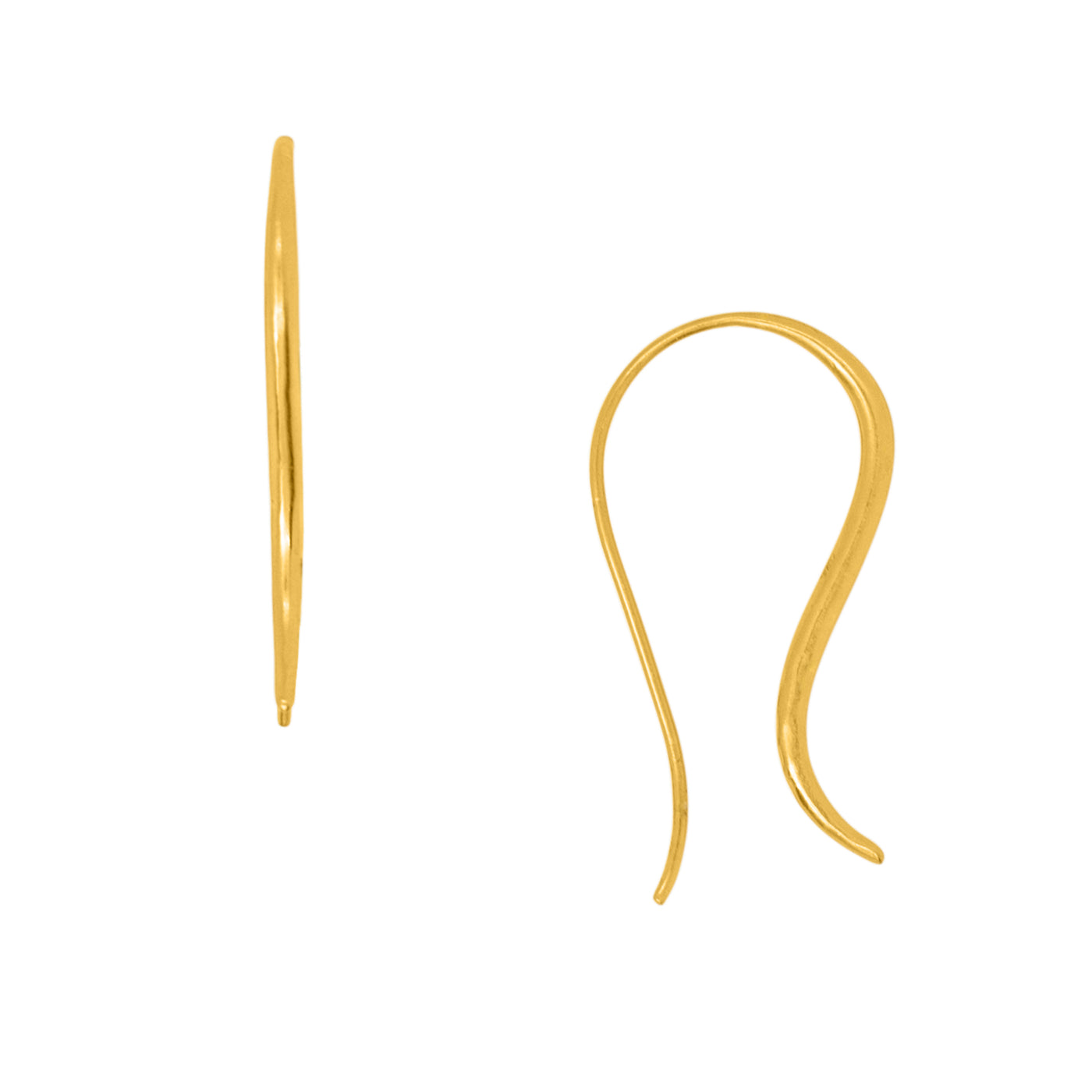 Open Curve Earring in Gold | Gold Earring by The Good Collective