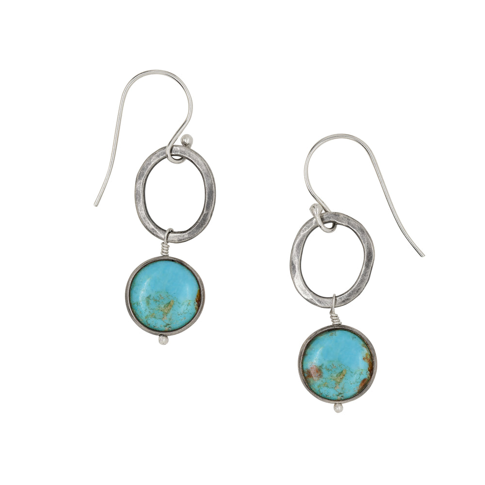 Turquoise Moon Earrings