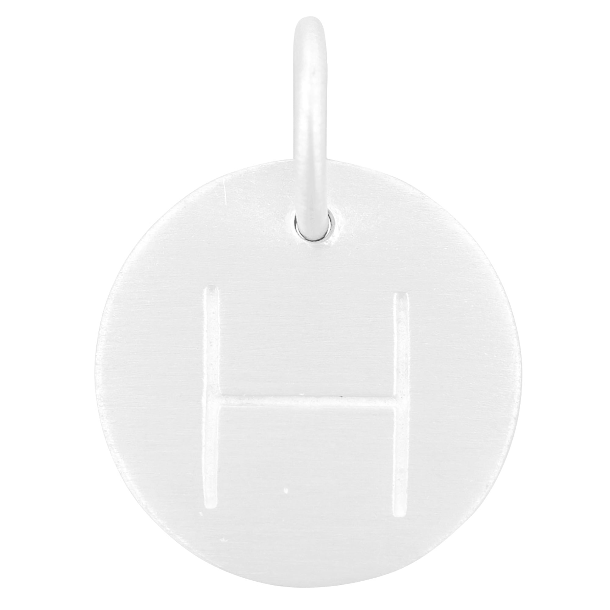 Matte Letter H Charm | Silver by The Good Collective