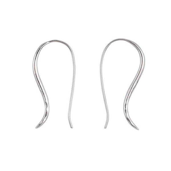 Open Curve Earring In Silver | Silver Earring by The Good Collective