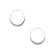 Arc Hoops in Silver - 1"